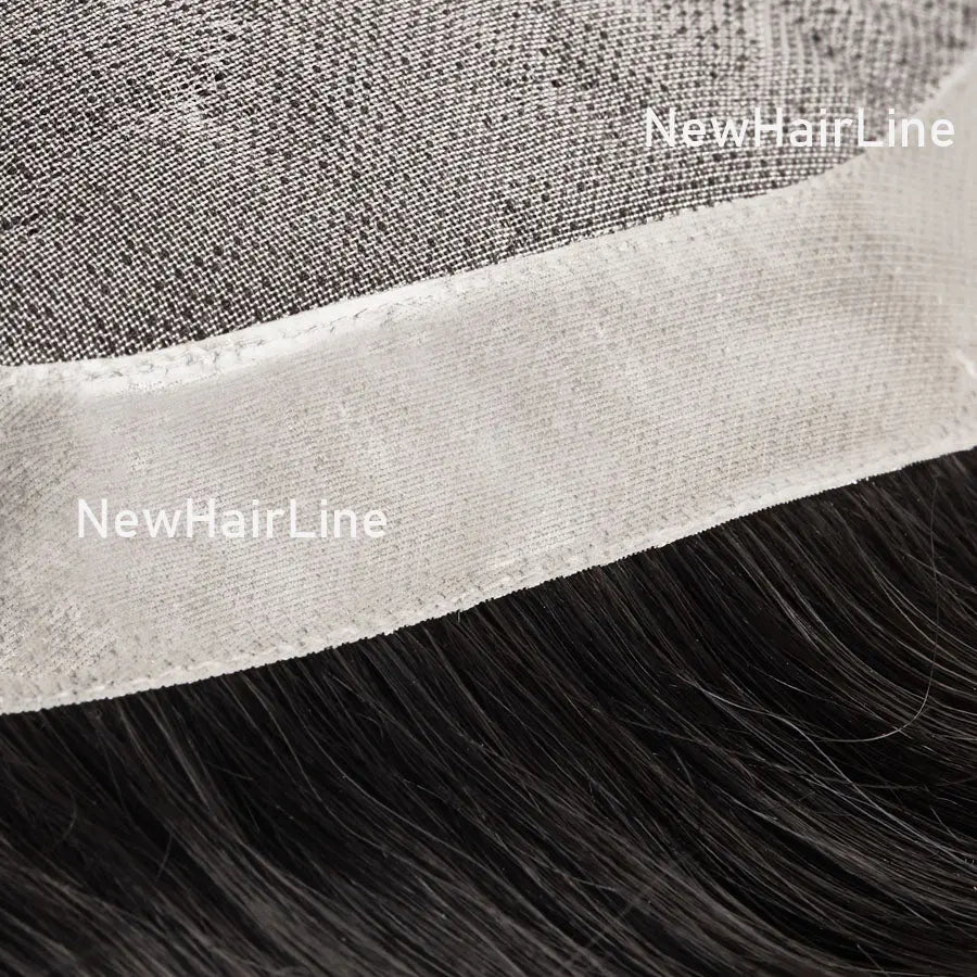 Fine Mono Base And Poly Around Stock Hair System For Men – New-Hair-Line