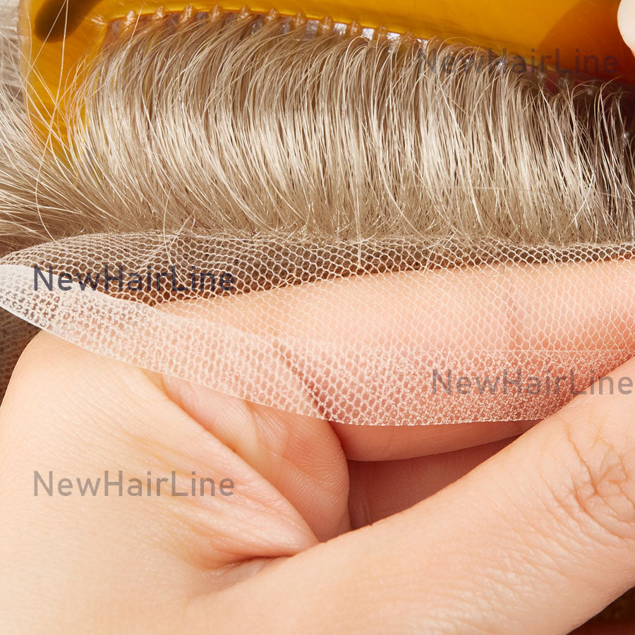 French Lace And Poly Back Hair System – New-Hair-Line